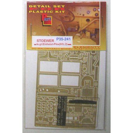 デカール・エッチング :: AFV用エッチング :: ストゥーバーKfz.2四輪駆動車無線搭載タイプ(ICM用) - プラモデル通販専門店【ホ ...